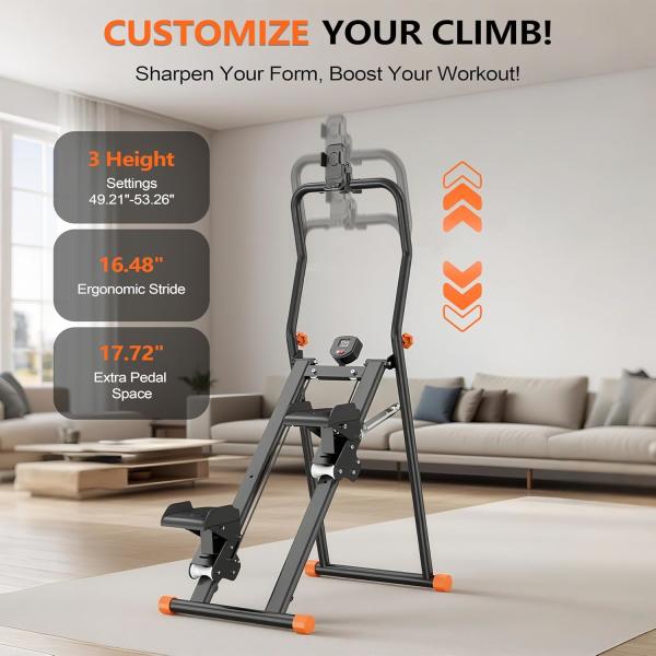 Quality Compact Home Gym Stair Stepper Stair Climber Exercise Machine With 3 Level for sale