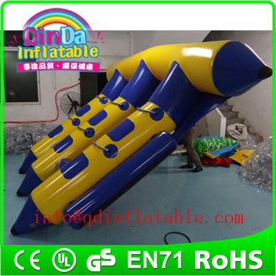 China QinDa Inflatable Flying Fish Tube Inflatable Flying Towable inflatable banana boat flyfish for sale