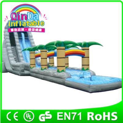 China QinDa Inflatable Large Amusement Park Inflatable Water Slide for Sale for sale