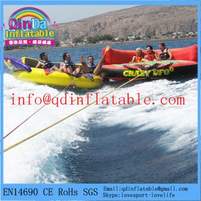 China Crazy Inflatable Boats pour Water Ski Sports inflatable UFO/inflatable water towable for sale