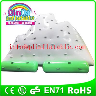 China Qin Da inflatable water sport games small ice tower inflatable water mountain for sale