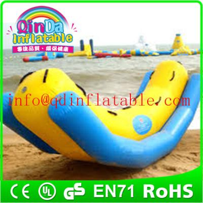 China Inflatable commercial water park inflatable totter for water sports water totter for kids for sale