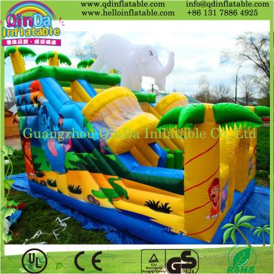 China Outdoor splash inflatable water slides for kids/inflatable slide for pool/plastic slide for sale