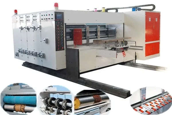 Full Automatic Lead-Edge Feeding Flexo Printer Slotter Die Cutter Stacker