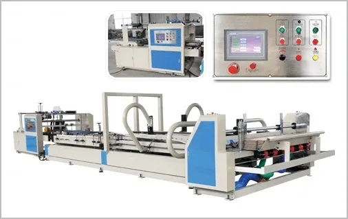 Semi-Auto Folder Gluer of Corrugated Carton Box Making Machine