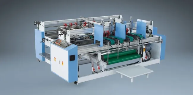 Double-Piece Carton Box Gluing Machine, Bottom Pressing Model