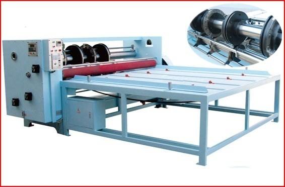 Chain type Rotary Slotter, Rotary Slotting + Corner-cutting + Edge-cutting + Creasing, Auto Feeder as option