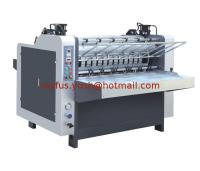 China Manual Flute Lamination Machine, Single Faced Corrugated Sheet + Surface Paper for sale