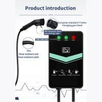 China 5M Cable Length Floor Mounted EV Charger with Type 2 Charging Interface for sale