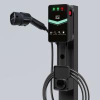 China 5M Cable Length Floor Mounted EV Charger with Type 2 Charging Interface for sale