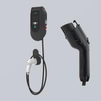 China Type 2 EV Charger Wallbox 32A Basic RFID IC Card NFC DC 6mA With 5m J1772 Ev Cable for sale