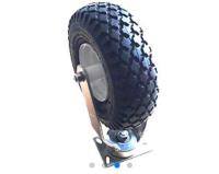 China 8'' Rubber Pneumatic Tire Casters Dumpster Caster Wheels for sale