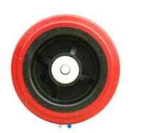 China 5 6 8 Inch Polyurethane Caster Wheels Plastic Core for sale
