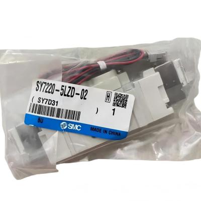 China Precise Original New Pneumatic Component SMC SY7220-5LZD-02 Compact High-flow 5-port Directional Solenoid Valve for sale