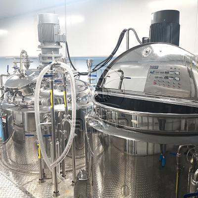 China Industrial Syrup Manufacturing Machine Stainless Steel Heating Mixer Tank For Lotion for sale