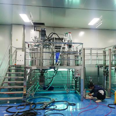 Cina 100L-10000L attrezzature per la produzione di lozioni commerciali a vuoto attrezzature per la produzione di cosmetici in vendita
