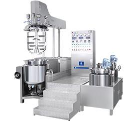 China 50L-10000L Vacuum Emulsification Machine Cosmetic Homogenizer Mixer High Stability for sale