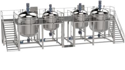 Cina PLC Control Vacuum Homogenizer Machine per la produzione di shampoo e dentifricio in vendita