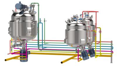 Cina 0-3600 giri al minuto Velocità Liquid Homogenizer Emulsifier Tank For Daily Chemical Product in vendita