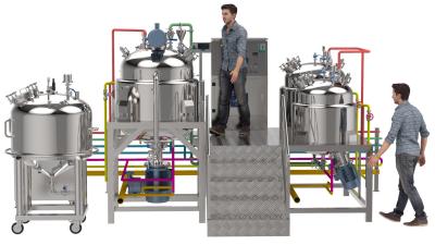 Cina 0-3600 giri al minuto Velocità Liquid Homogenizer Emulsifier Tank For Daily Chemical Product in vendita