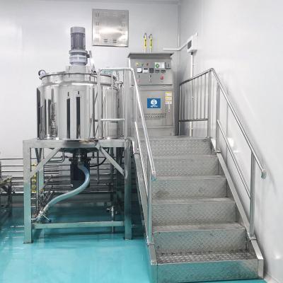 China Jacketed Jacket Reactor Grease Mixing Machine Homogenizer Yogurt Liquid Detergent Mixer for sale