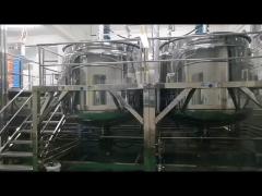 1000L Lid Fixed Bottom Homogenizing Body Cream Mixer Machine  High Speed Emulsion Mixer