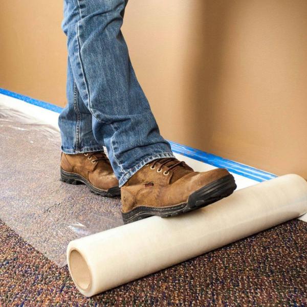 Quality Normal Wound 60 Mic Thickness Transparent Color Carpet Protective Film for sale
