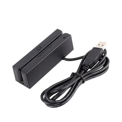 Cina Lettore e scrittore di schede a banda magnetica a scorrimento manuale Interfaccia USB a 3 tracce da 90 mm in vendita