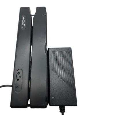 China Black Plastic Bezel Smart Magnetic Stripe Card Reader Writer For Bank for sale