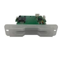 China Manual Insert 60mA RS232 Semi Transparent Bezel IC Card Reader for sale