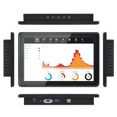 Cina 10,1» monitor capacitivi Fanless 1280x800 dell'affissione a cristalli liquidi di tocco di 300cd/m in vendita