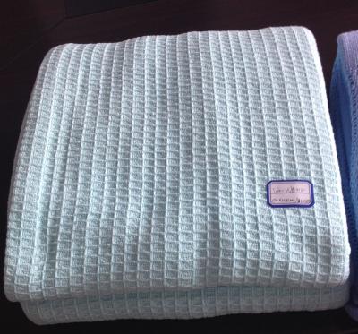 China 100% Cotton Waffle Thermal Blankets for sale