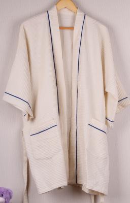 China 100% Cotton Terry Bathrobe, Waffle Sauna Clothes for sale