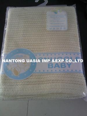 China 100% Cotton Baby Thermal Blankets,Baby Cellular blankets,Leno Blankets for sale