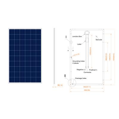 China Mono en Polycrystalline het Zonnepaneel1000v 1500V gelijkstroom CEI van 275W 280W 285W Te koop
