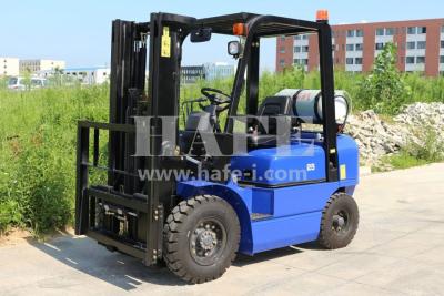 China Mechanical manual 2.5t 3m Gasoline/Liquefied gas/Natural gas LPG Forklift with nice quilty and good price for sale