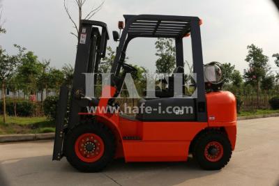 China Mechanical manual  2.5t 4.8M Gasoline/Liquefied gas/Natural gas LPG Forklift with side shift  and Nissan K25 engine for sale