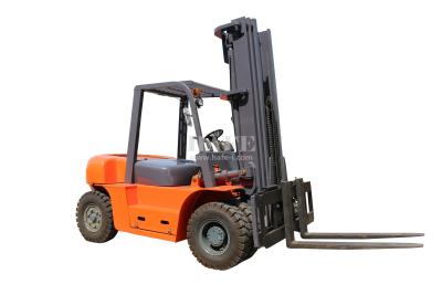 China Compact FD60 6T Diesel forklift work for steel factory with Xinchai 6110 engine with full solid tyre& double front tyre for sale