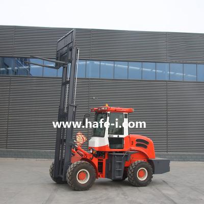 China China Best Choice FD35Y 3.5t Off-road trucks all terrain diesel forklift 4X4 driver Used in urban construction sites,hot for sale