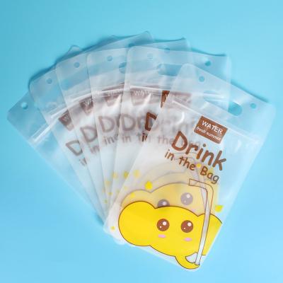 China Custom Printed Stand Up Pouches Transprant Beverage Packaging Bags For Juice / Milk for sale