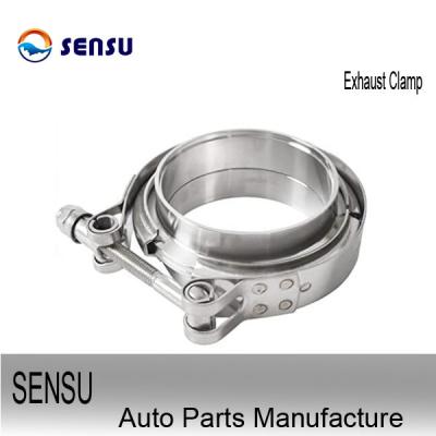 China 3 Inch Stainless Steel Exhaust Clamps  127mm SS304 T Bolt Exhaust Hose Clamp for sale