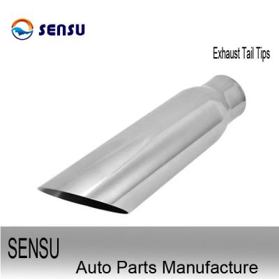 China SS304 Exhaust Tail Tips 3 Inch Stainless Steel Exhaust Tips Aluminized Coated Shell for sale