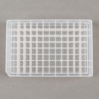 China 1,2 placa bien profunda de la perforación rectangular de la parte inferior del cultivo celular del ml U 96 en laboratorio en venta