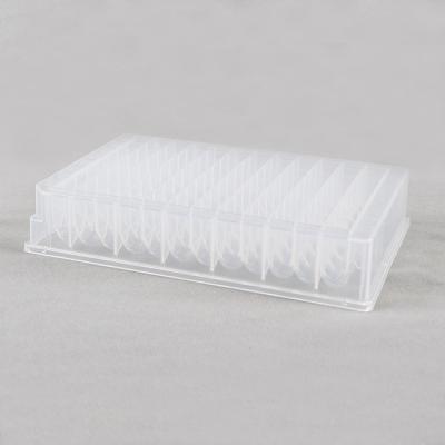 China 1,2 placa bien profunda de la perforación rectangular de la parte inferior del cultivo celular del ml U 96 en laboratorio en venta