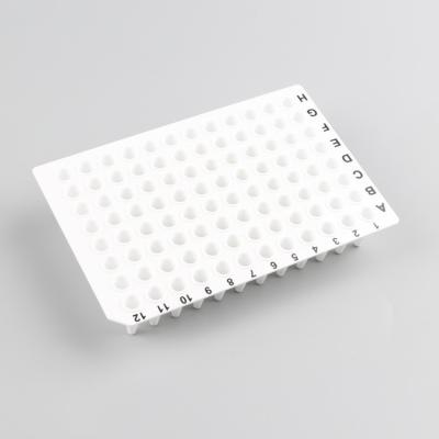China a cor 0.2ml branca contornou não a placa do PCR com números pretos à venda