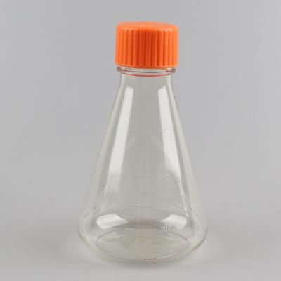 China 500ml Plastic Erlenmeyer Flask In Laboratory For Bacterial Culture for sale