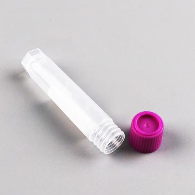 China almacenamiento micro de congelación estéril Cryovials de la muestra 2.8ml con el tapón de tuerca de la junta en venta