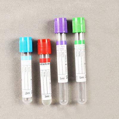 China muestras de sangre médicas del tubo de la colección de la sangre del vacío de 3ml 4ml 5ml en venta