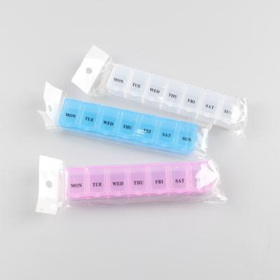 Cina Portapillole quotidiano portatile in plastica portatile da 7 giorni AM PM in vendita