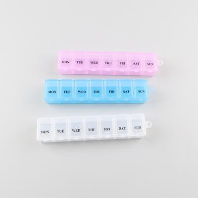 Cina Portapillole quotidiano portatile in plastica portatile da 7 giorni AM PM in vendita